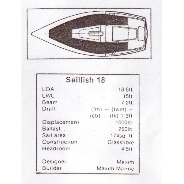 Segel-Markt - gebrauchte Segelboote Andere Sailfish 18, Maxim Marine (GB)